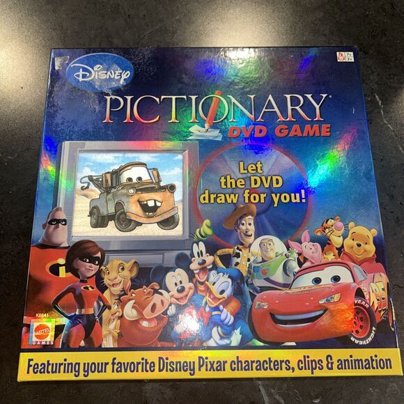 Mattel | Games | Disney Pixar Pictionary Dvd Family Game Mattel 207 ...
